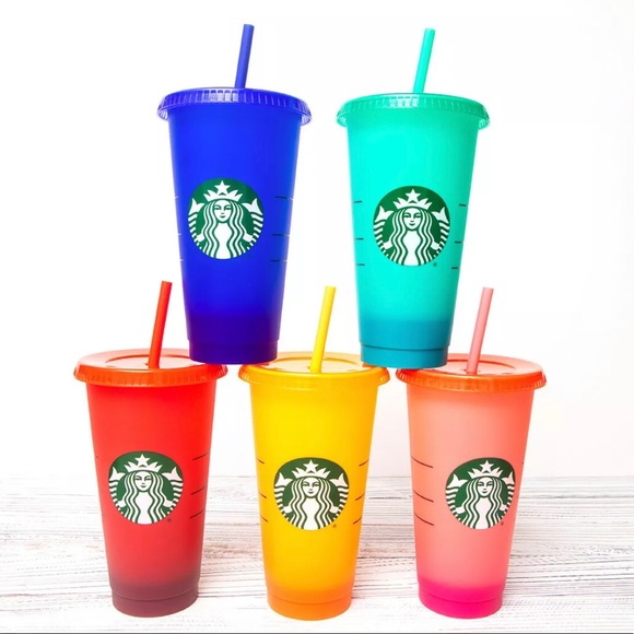 Starbucks | Accessories | New Starbucks Reusable Cold Cups Color ...